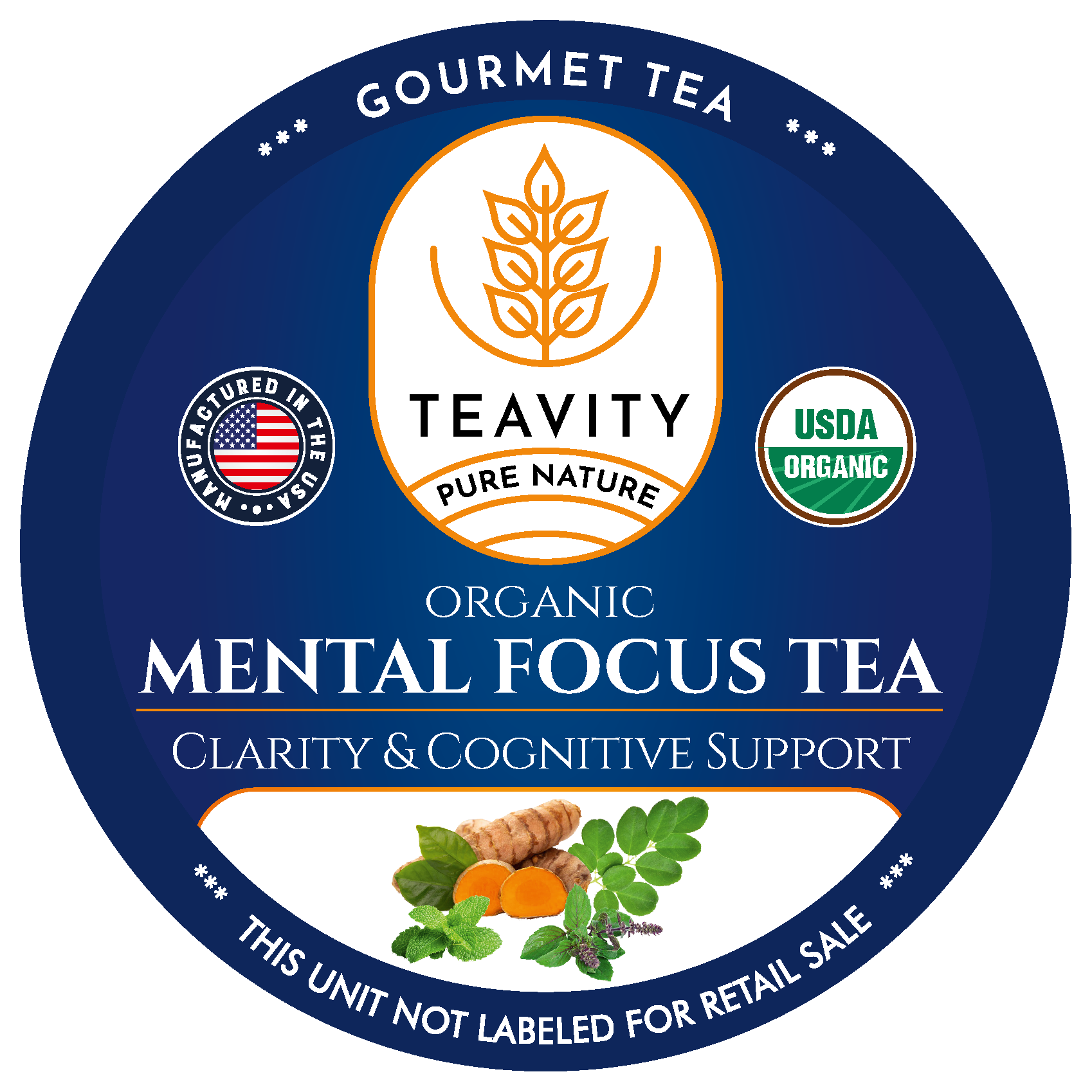 Teavity Organic Mental Focus Tea - Enhance Your Cognitive Health ...